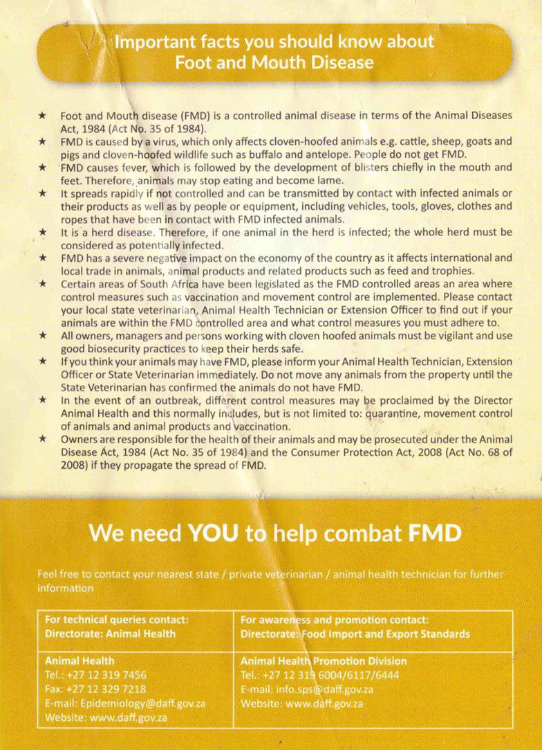 Important facts you should know about FMD | Octavoscene (Pty) Ltd